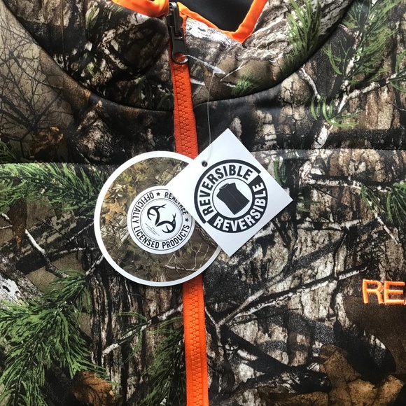 Realtree | Jackets & Coats | Realtree Hunting Vest Reversible Black ...